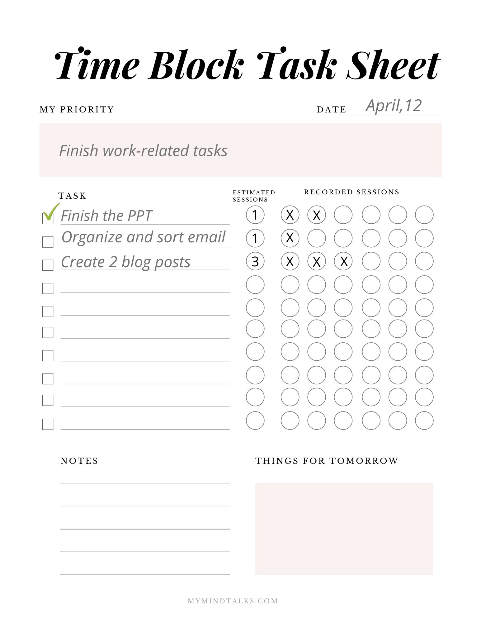 Time Management Hack The Pomodoro Technique My Mind Talks